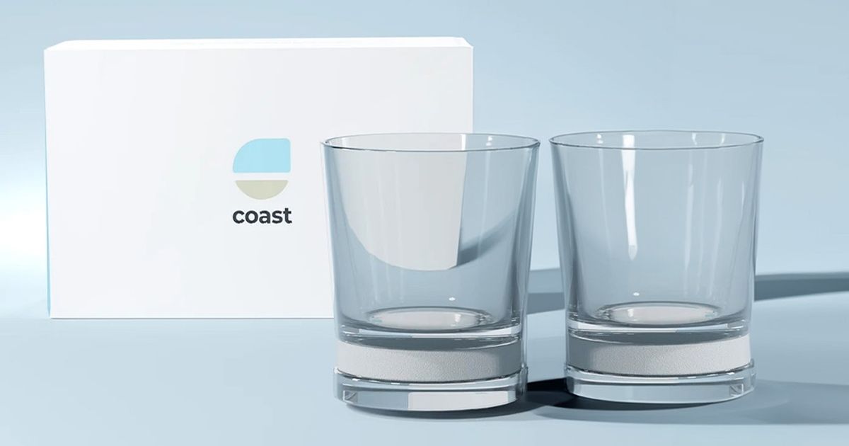 Coast Glassware - The Coaster, in a Glass. – No Sweat, Inc.